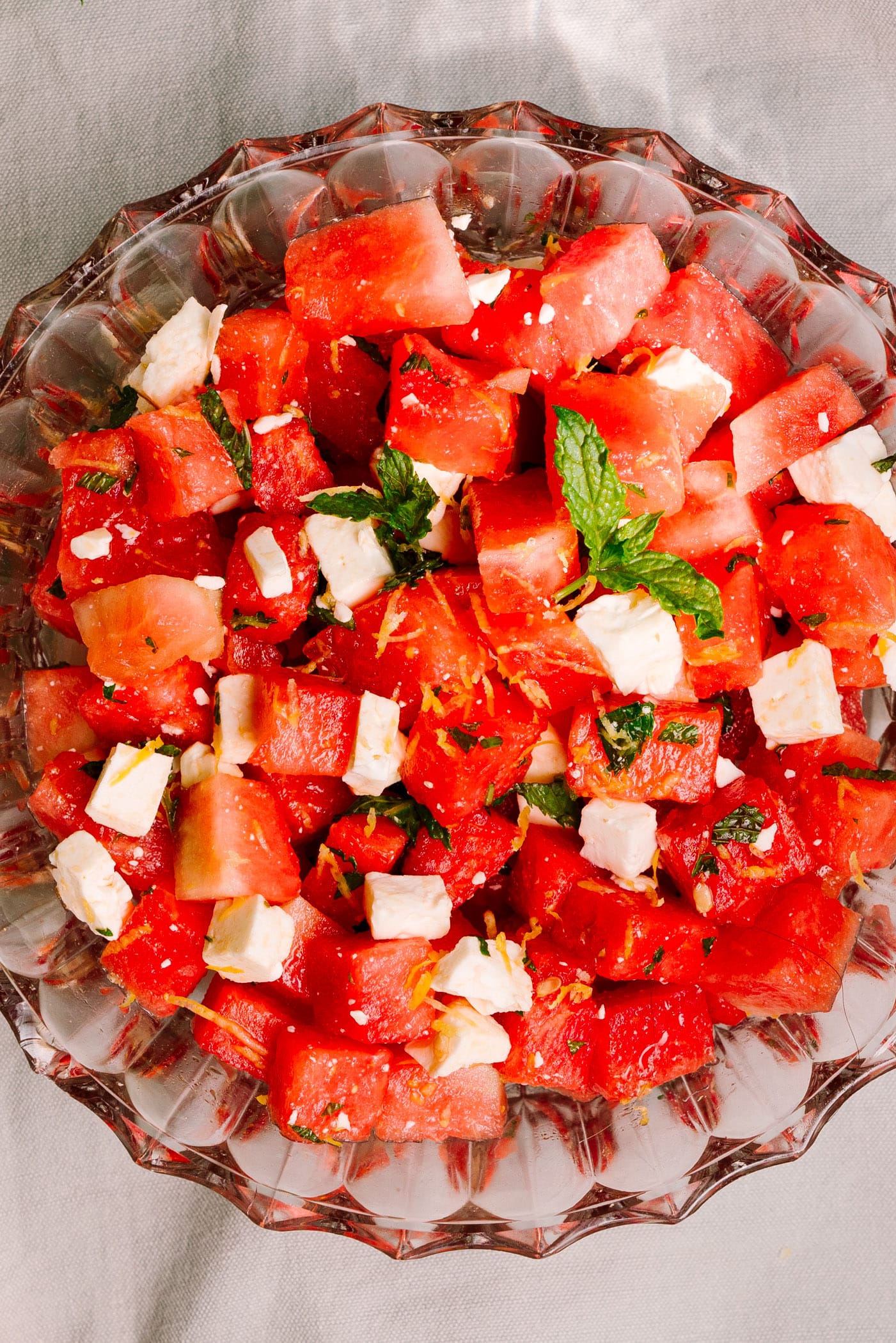 Wassermelonen Feta Salat Mit Balsamico Urkraut